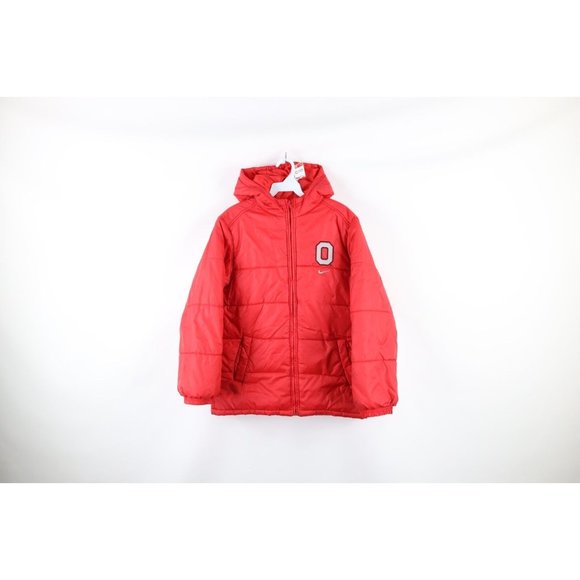 Nike | Jackets & Coats | Vintage Nike Large Distressed Mini Swoosh Ohio ...